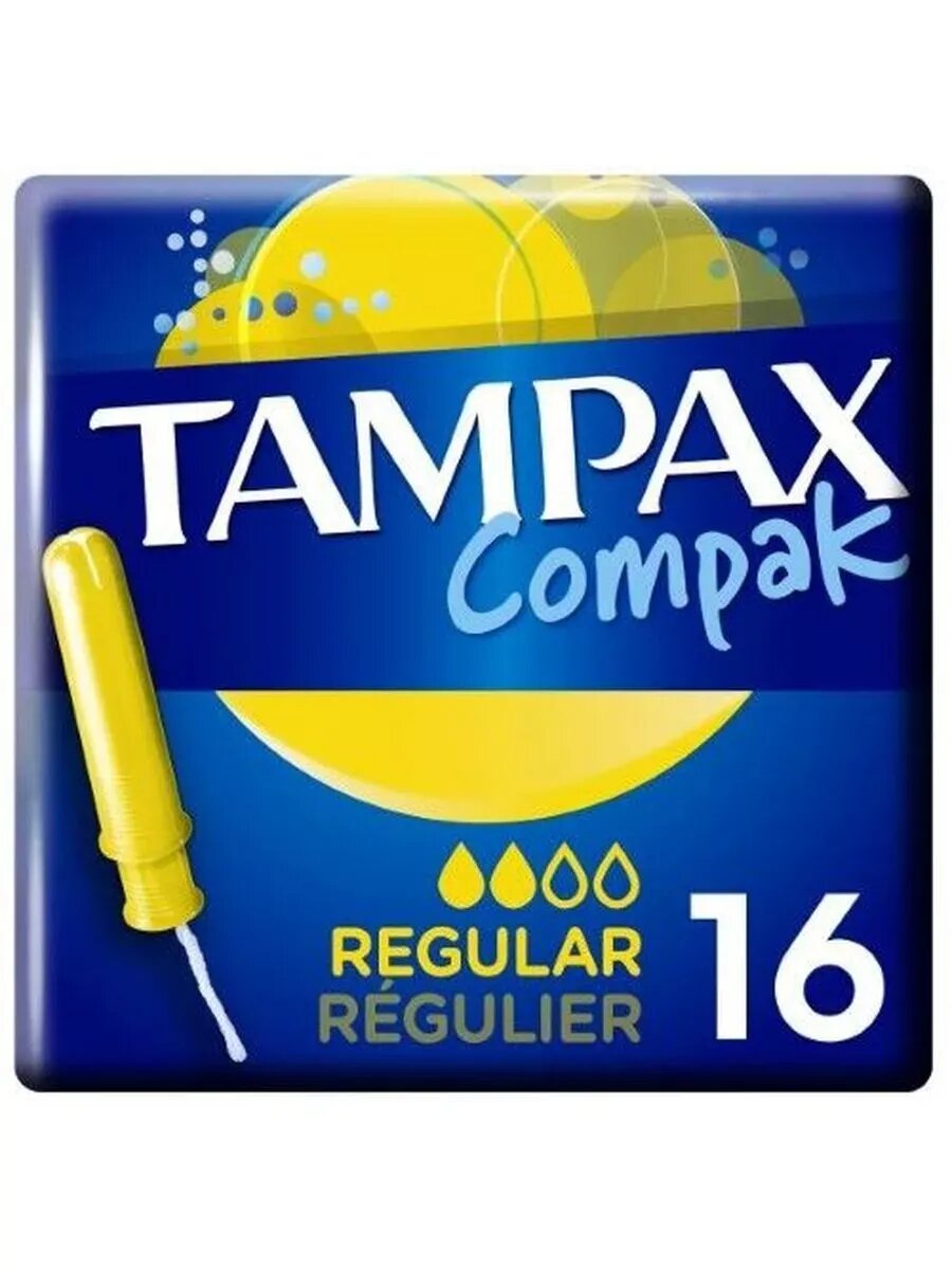 Tampax тампоны compak regular с аппликатором 16 шт-1уп.