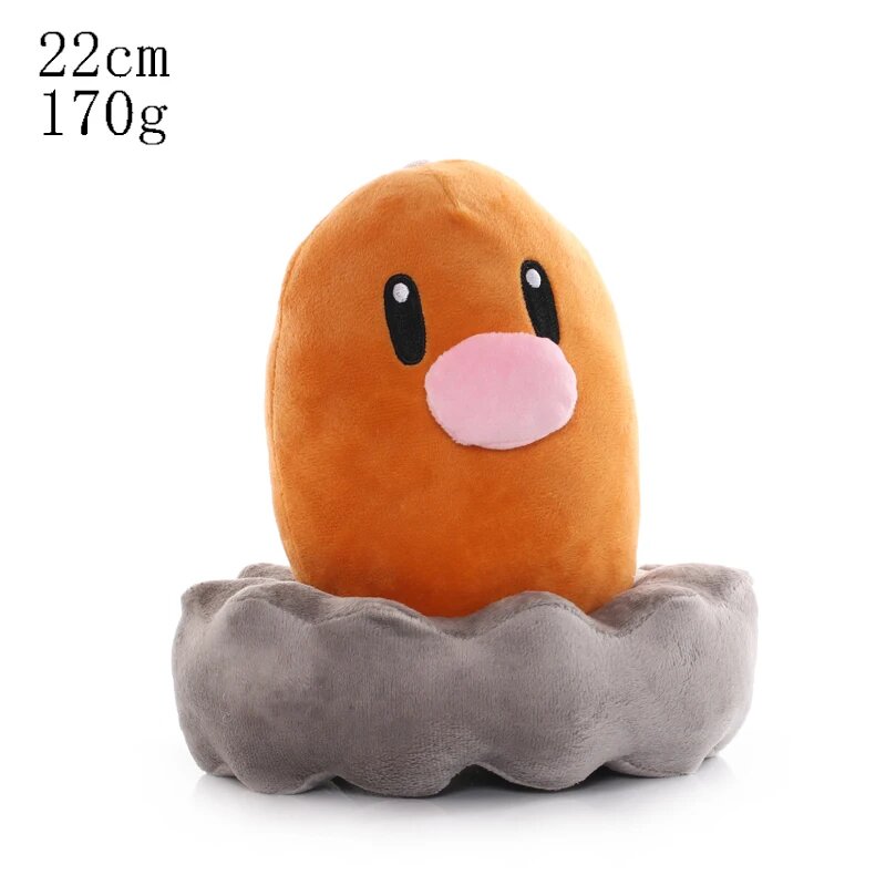 Мягкая игрушка TAKARA TOMY Pokemon многоцветная 16-25 см 22cm Diglett