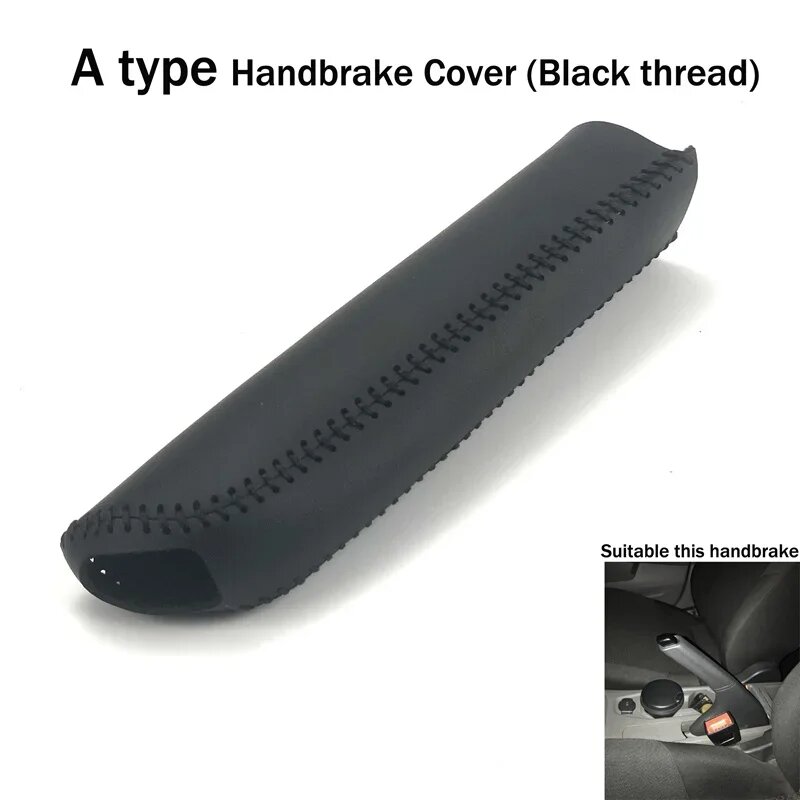 Натуральная кожа автомобильный чехол для ручки переключения передач для Golf Atype HandbrakeBlack