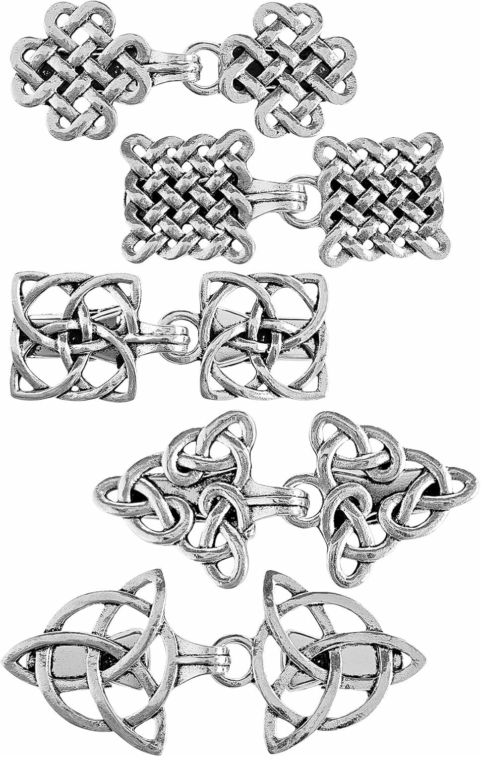 Винтажные зажимы для рубашек - для галстуков, шалей/свитеров/кардиганов, накидок, подходят для женщин - набор из 4 штук