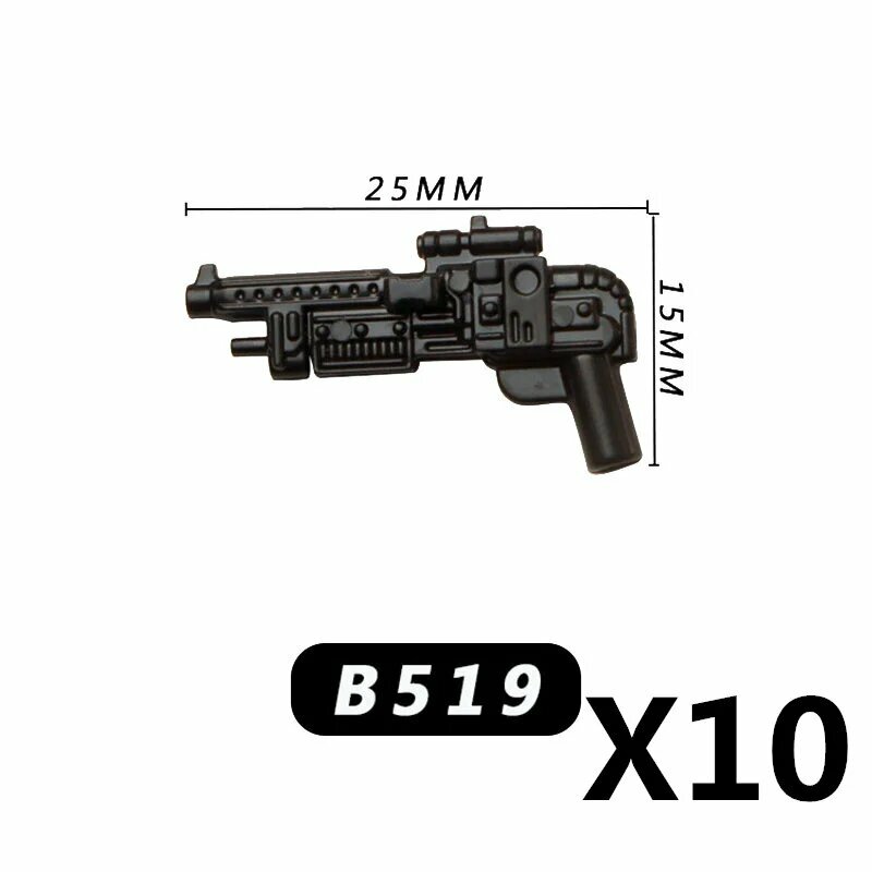 Военные конструкторы BRICKPANDA: фигурки солдат из фильмов Черный, B519-10PCS