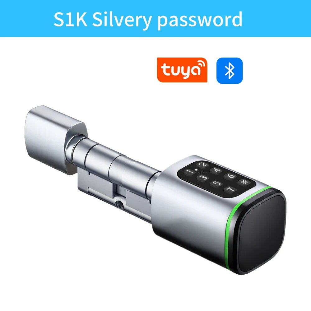 Электронный замок Asia-Teco S1F/S1K для двери из нержавеющей стали S1K-slivery, 45 and 45