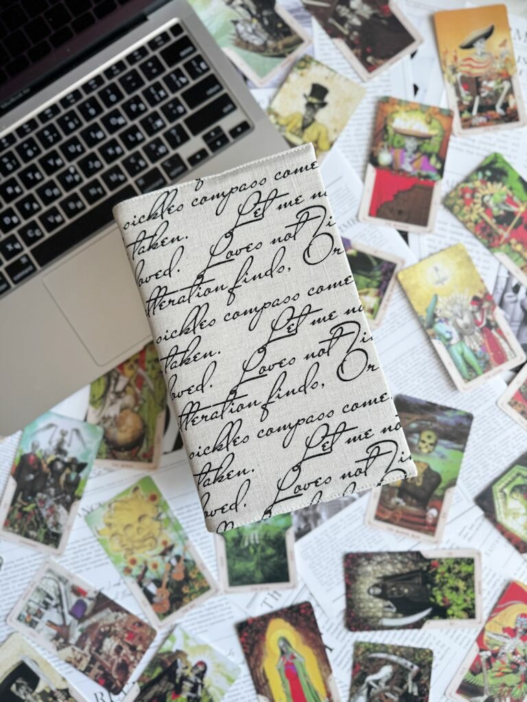 Льняная обложка для книг высотой до 20,5 см