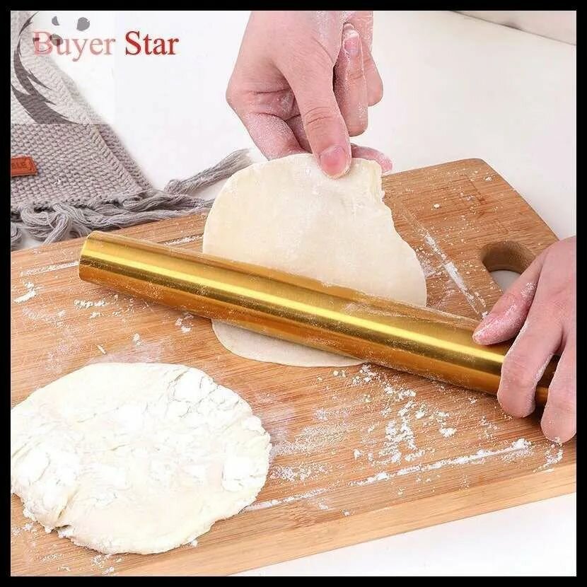 Скалка Нержавеющая сталь, 33 см