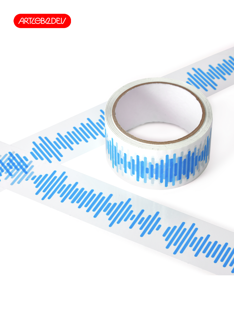 Скотч Студия Артемия Лебедева "Скотчус", односторонний, голубой, 48 мм × 50 м × 45 мкм