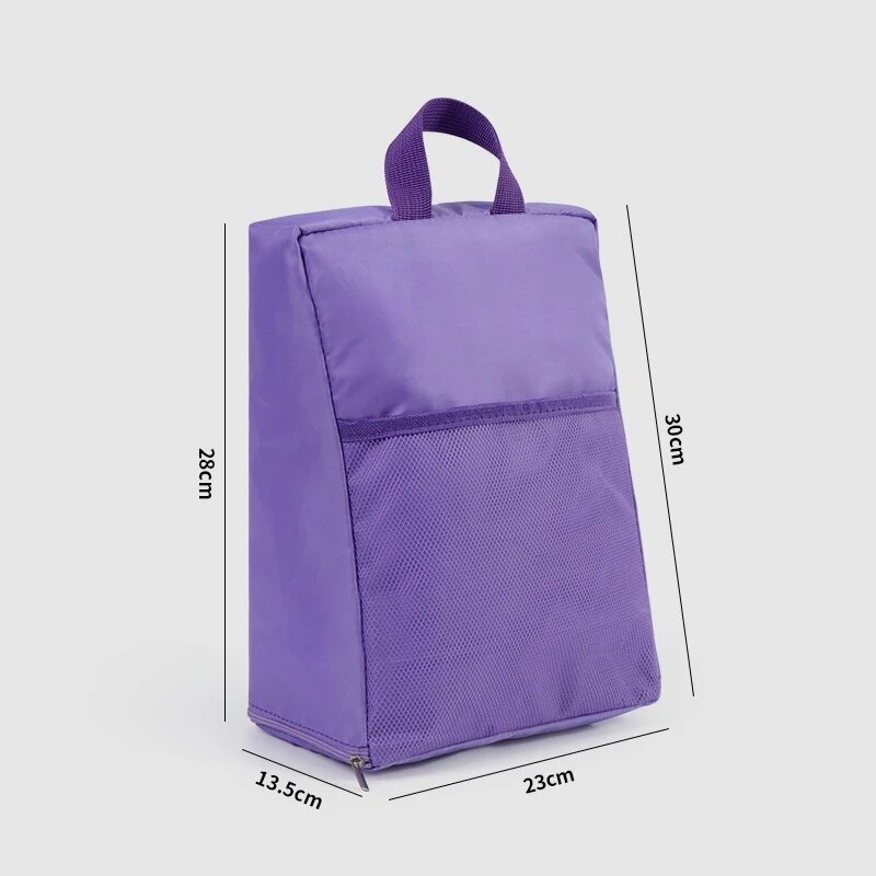 Складная сумка для обуви Oxford, черная Purple