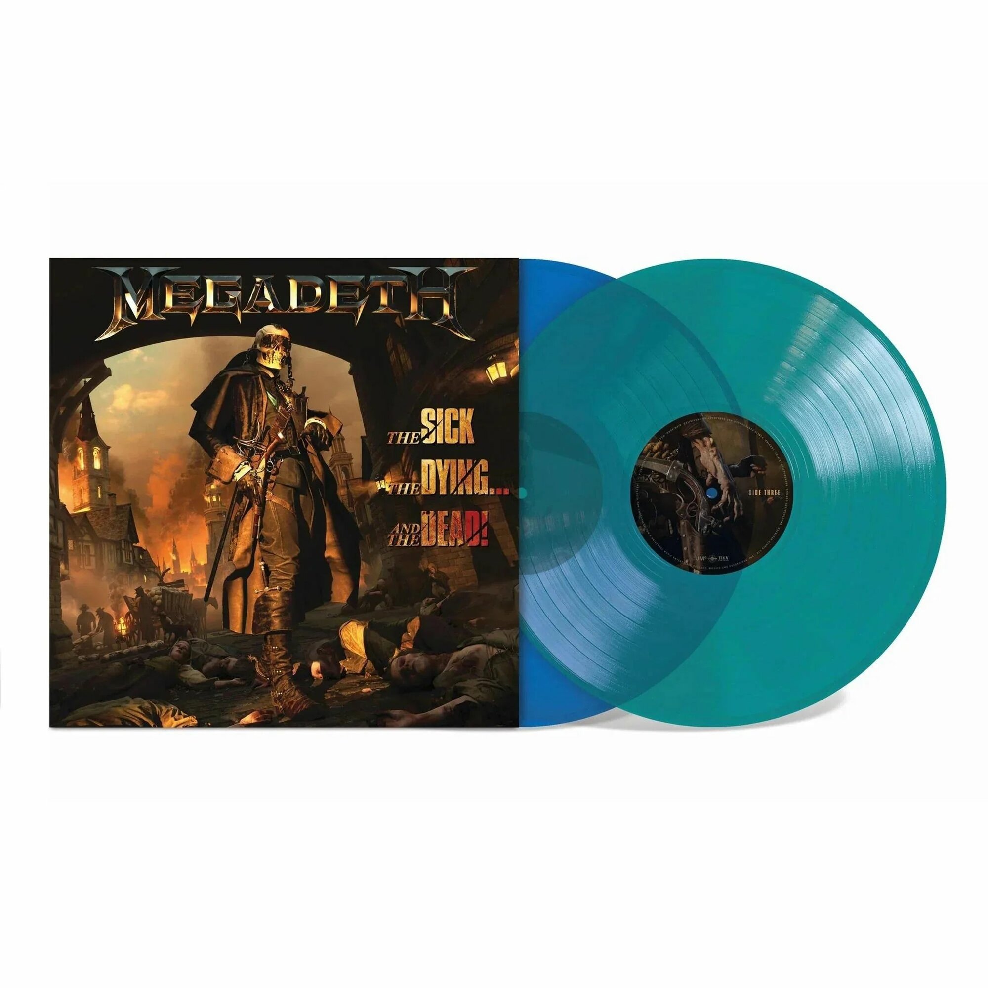 Виниловая пластинка Megadeth - The Sick, The Dying. And The Dead! (Blue Opaque & Green Transparent Vinyl) (2 LP) (2 LP)