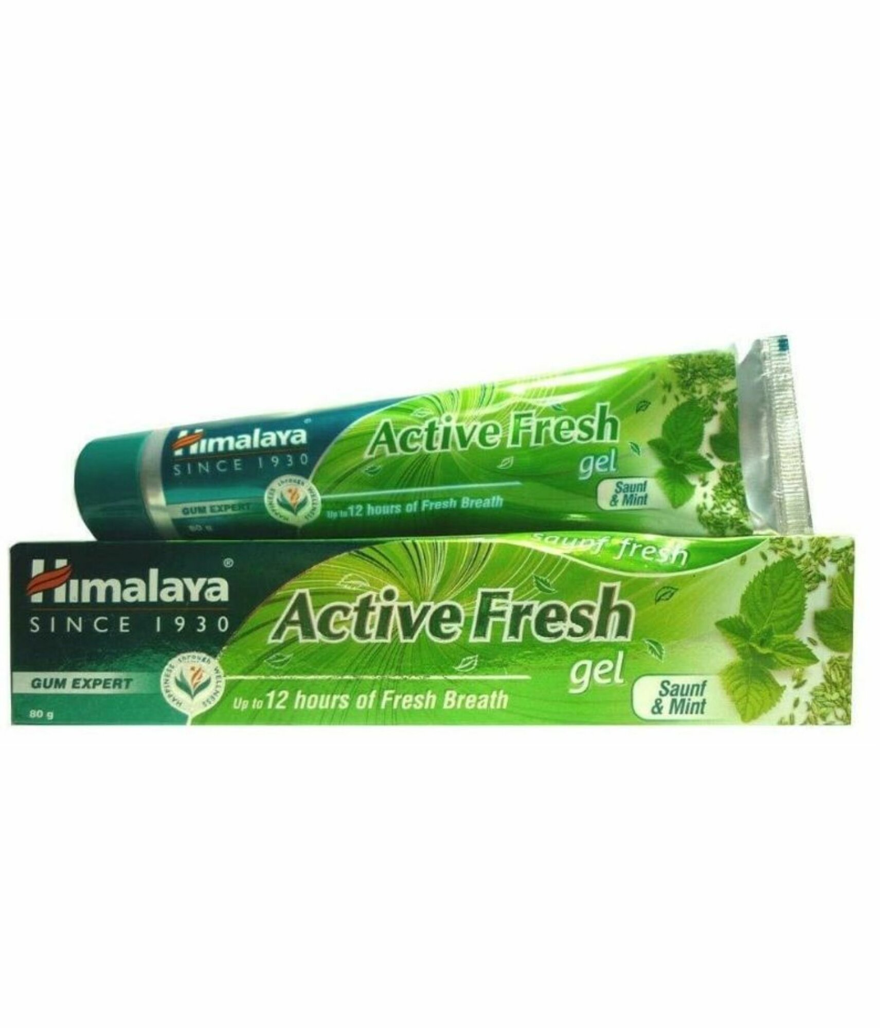Активная свежесть Зубной гель / Himalaya Toothgel Active Fresh, 80 гр.