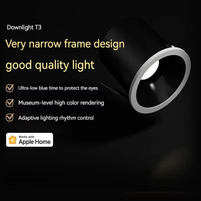 T3 Downlight Black 6W 80° Apple HomeKit — фото 1