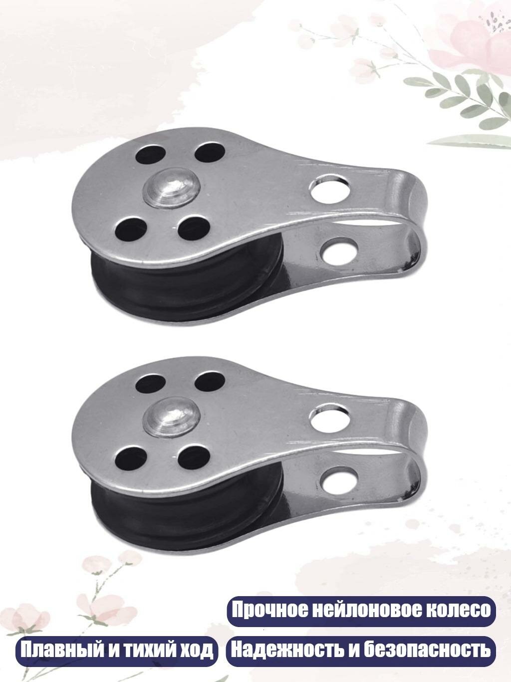 Лебёдочный блок с одноколёсным поворотным шкивом