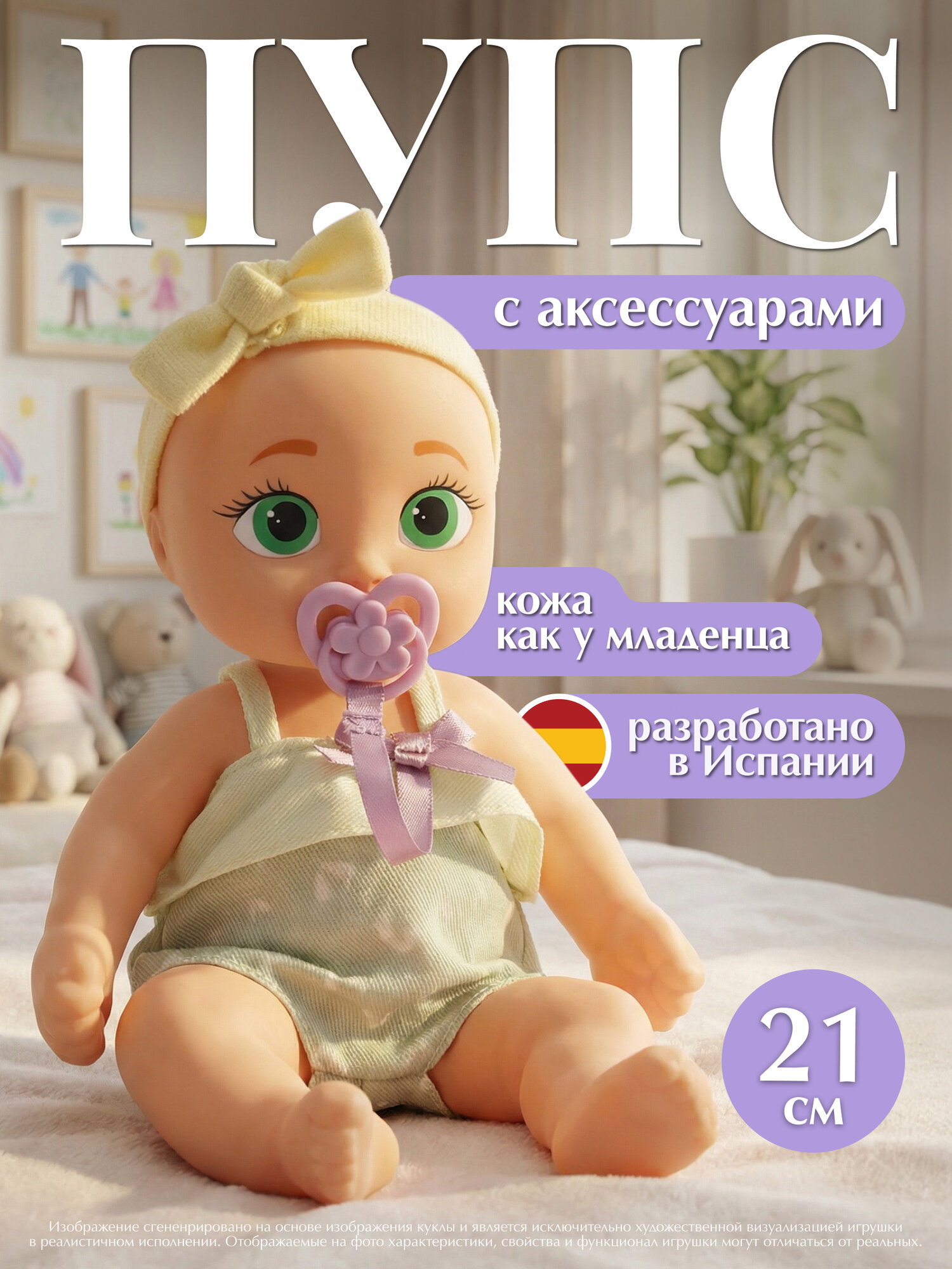 Кукла пупс BE LOVED BABIES Одри 21 см с аксессуарами, 924895IM