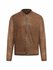 Куртка Salvatore Santoro Zip-up leather jacket, размер 50, коричневый