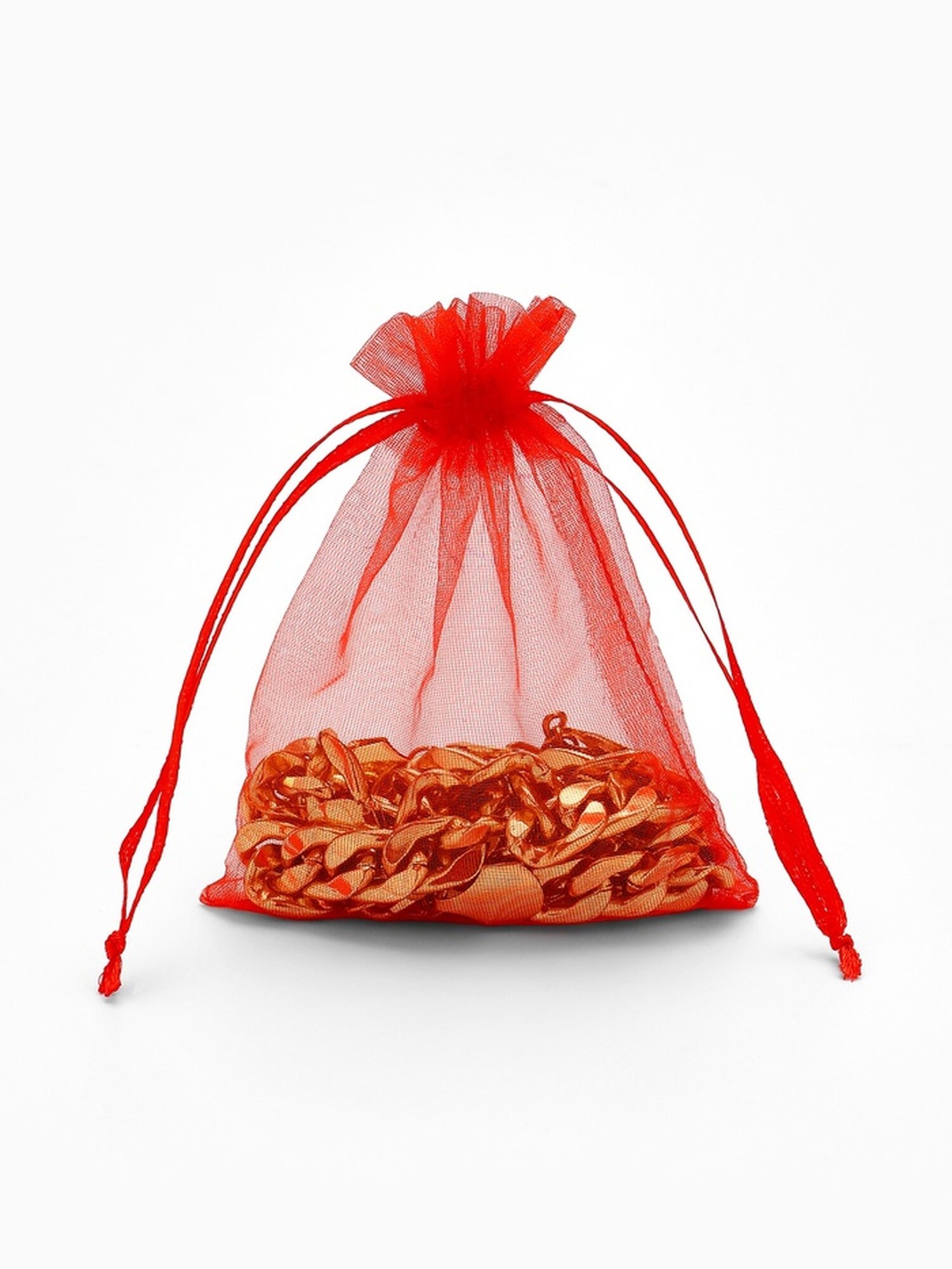 Набор мешочков Сима-Ленд, подарочные, 100 шт. 9×12 см, красный