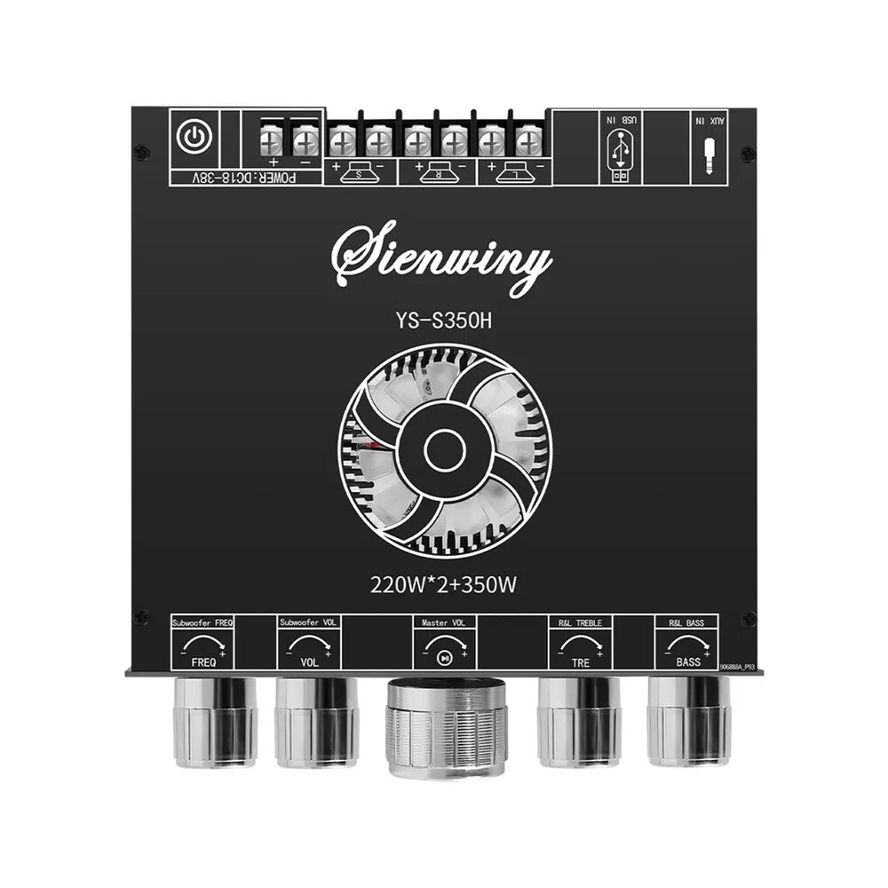 220W+220W+350W BT51 21 Канал Усилитель Платы TPA3116D2 UDISK TFCARD Player