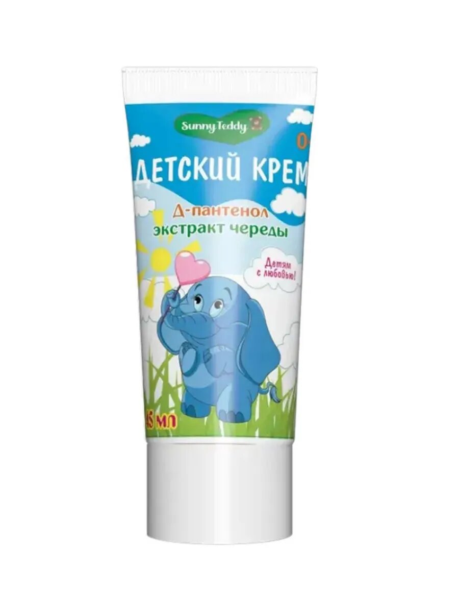 SunnyTeddy Крем детский, Пантенол и Череда, 45 мл, 1шт.