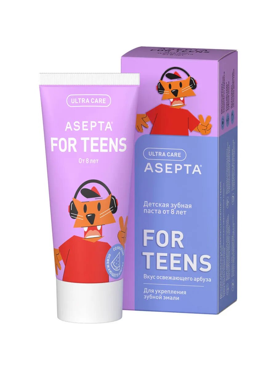 Асепта teens зубная паста детская минерализация от 8 лет 50