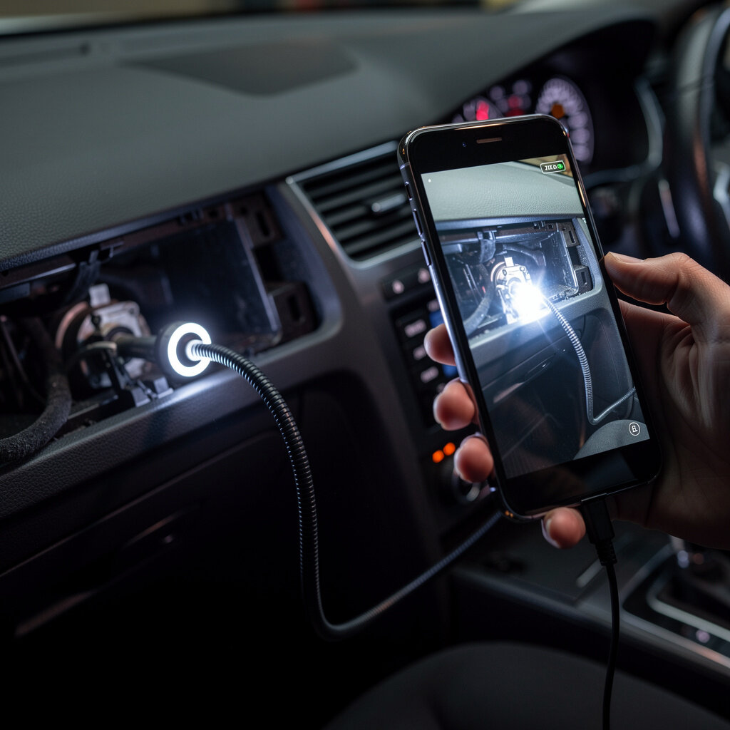 Эндоскоп Камера с подсветкой на гибком проводе для мобильного телефона, USB, автомобильная