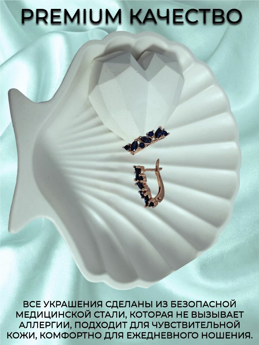 Серьги FJ Fallon Jewelry, жемчуг имитация, искусственный камень