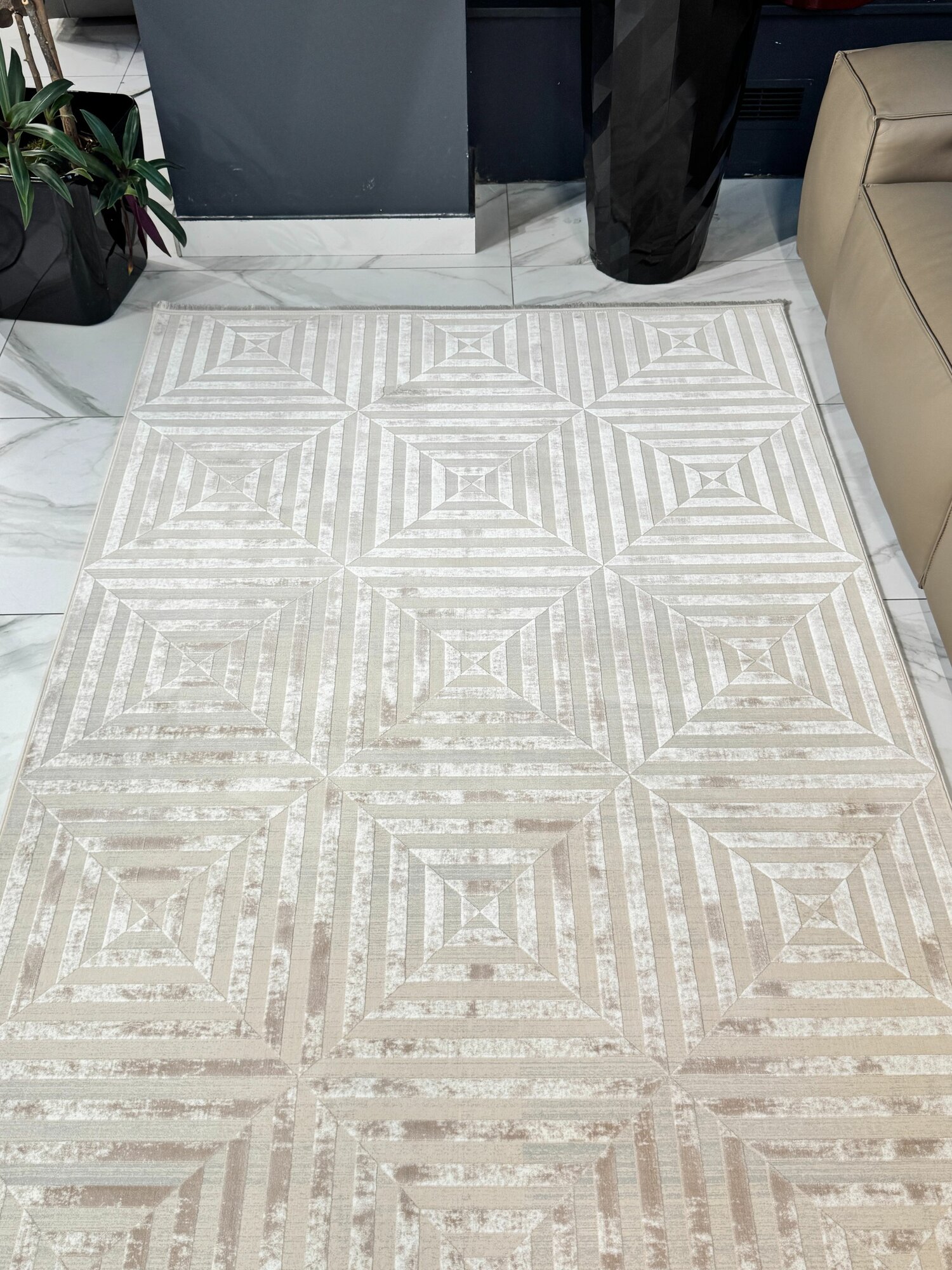 Ковер прямоугольный высокоплотный натуральный PREMIUM-коллекции иранский дизайнерский 1,5 х 2,25 м, шёлк и хлопок, шёлковый блеск, размер 150 на 225 см высокого качества