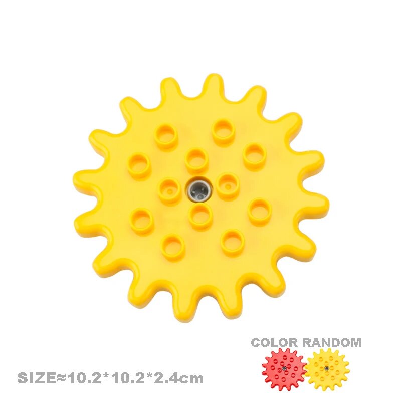 Пластиковая шестерня Yiuiuly, желтая, 16 зубьев