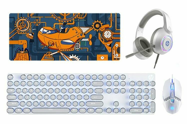 Клавиатура унисекс HP 5808515, Brown Switch+Extra Large Gaming Mouse Pad
