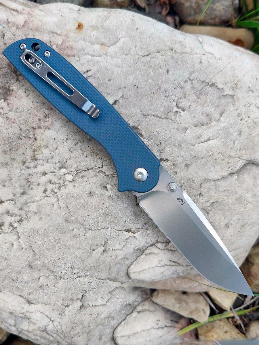 Нож Ganzo G6803-GY складной серый, EDC из нержавеющей стали 8CR14, длина лезвия 8,9 см. Рукоять G10