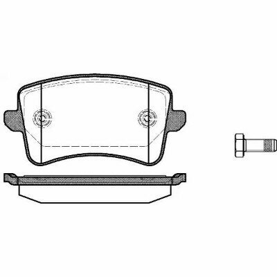 Колодки тормозные задние REMSA 1343.00 Audi A4, A5 06, 07-