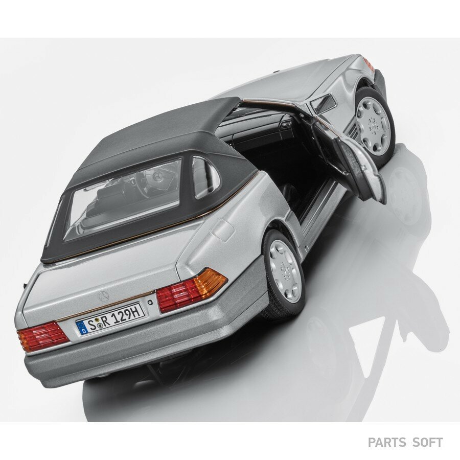 Модель 1:18 R129 SL500 (1989-1995гг) Серебристый бриллиант от официального дистрибьютора, MERCEDES-BENZ, артикул B66040656