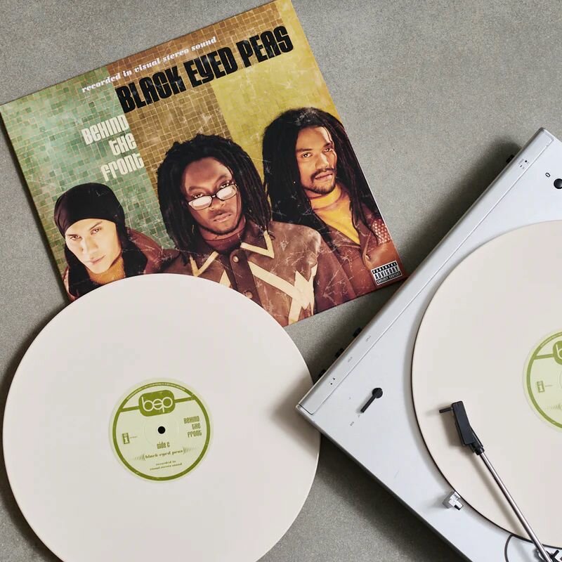 Black Eyed Peas - Behind The Front (Bone USA Limited) Цвет Слоновой Кости, Редкая Виниловая Пластинка из США с Хитами: Joints & Jam, Fallin' Up, Karma и др.