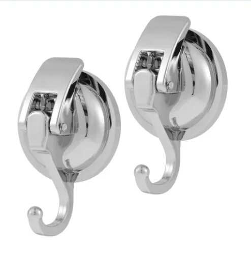 Вакуумные крючки для ванной slivery-2pcs