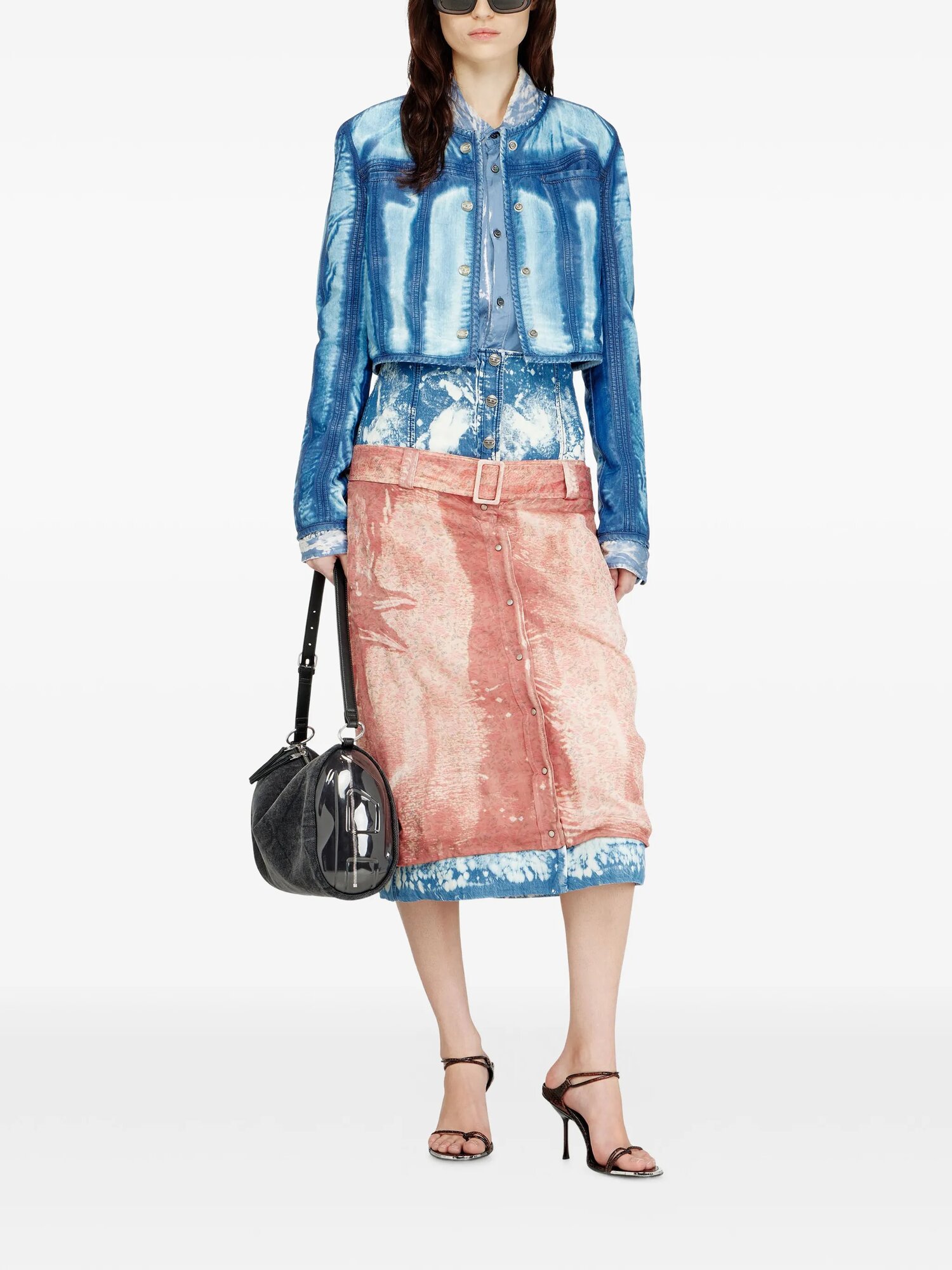 Куртка DIESEL Buttoned denim jacket, размер M, синий — фото 1
