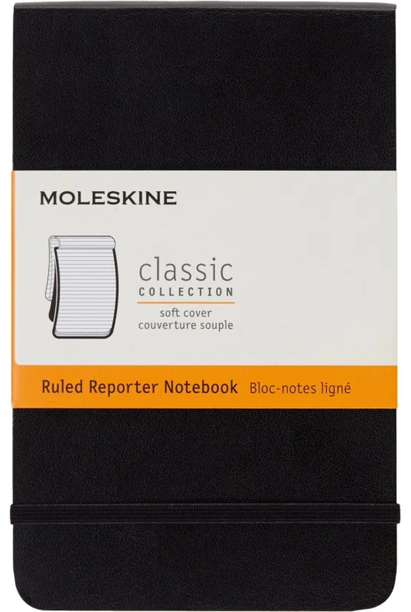 Блокнот Moleskine QP811, мягкий, сшитый, 90х140 мм, в линейку