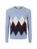Свитер Ballantyne Argyle round-neck pullover, размер 56, , blue