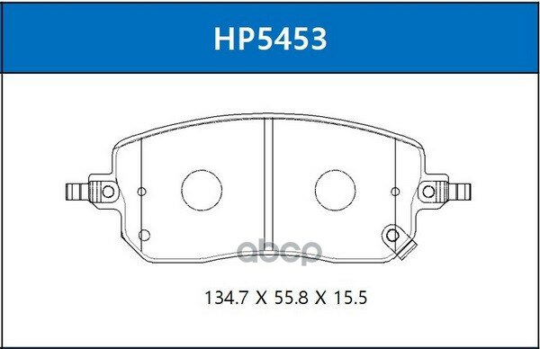 Колодки тормозные дисковые передние HAVAL JOLION 21- HSB арт. HP5453