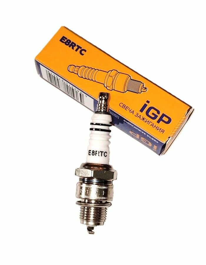 Свеча зажигания E8RTC для лодочного мотора F2.6/F4/F5, T5/T5.8/T8/T9.8/T9.9/T15/T20/T25/T30A/T40/Т60A Toyama Parsun и другие