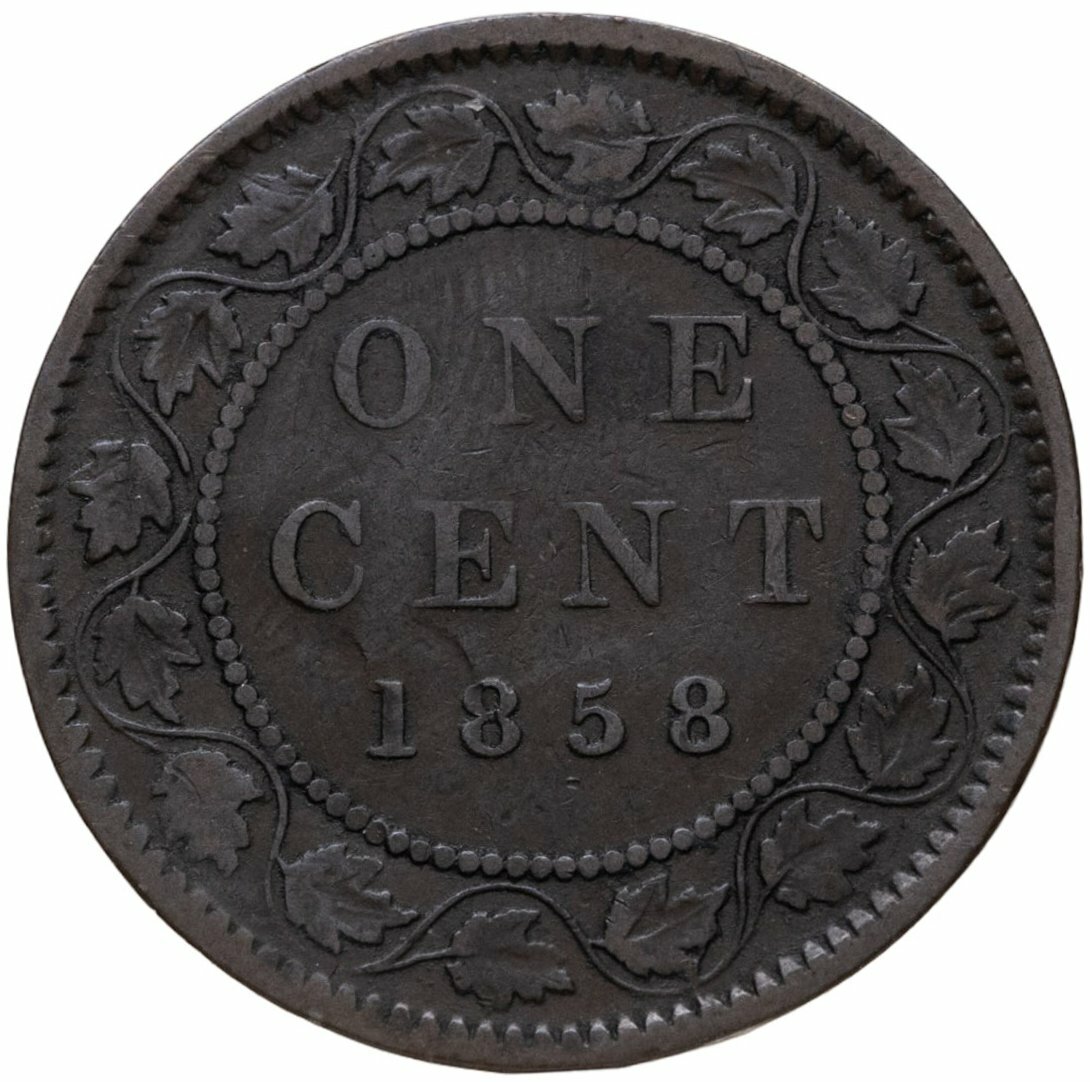 Канада 1 цент (cent) 1858 — фото 1