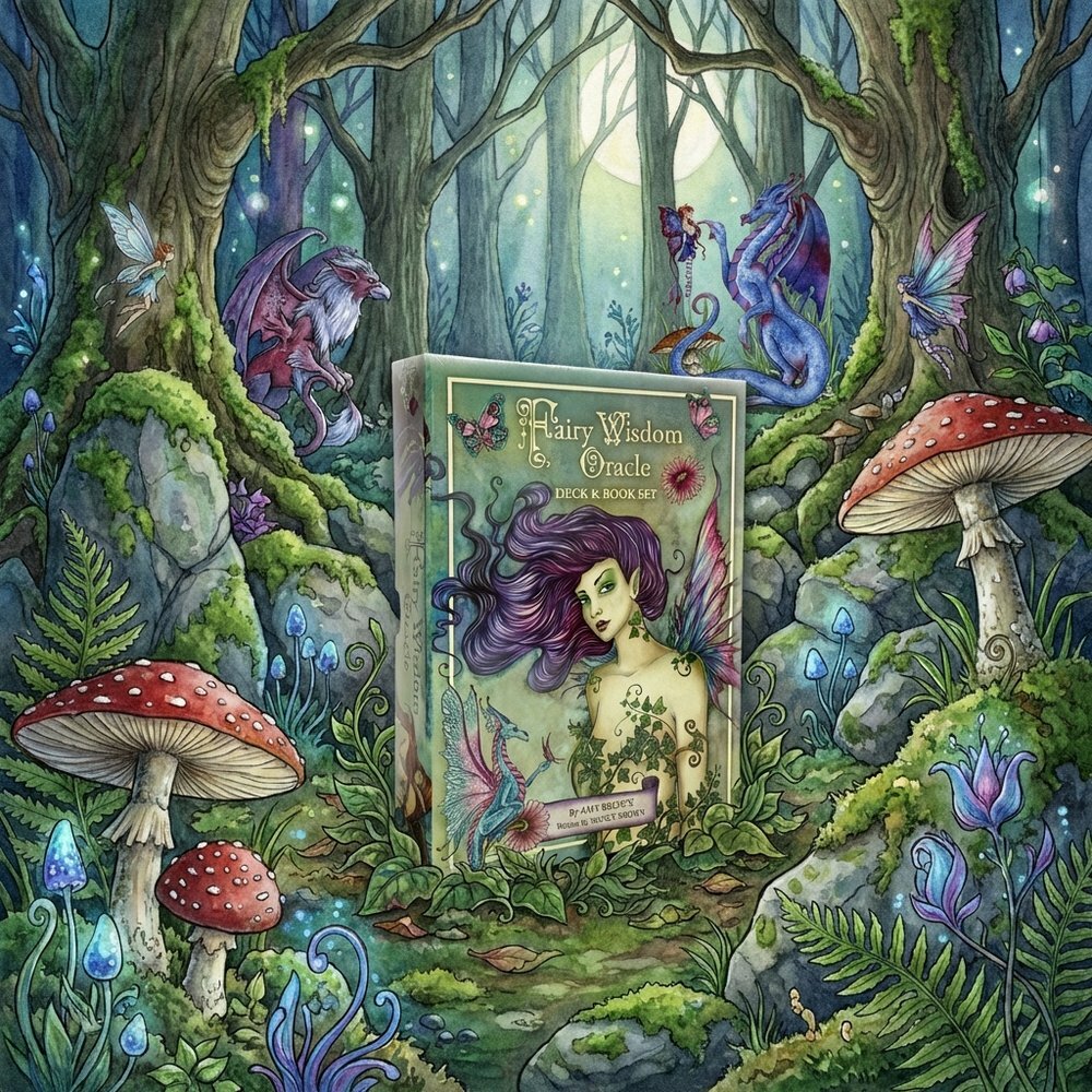 Карты Таро "Fairy Wisdom Oracle Deck and Book Set" Us Games / Оракул Мудрость Феи и Набор Книг 63463 US Games Systems