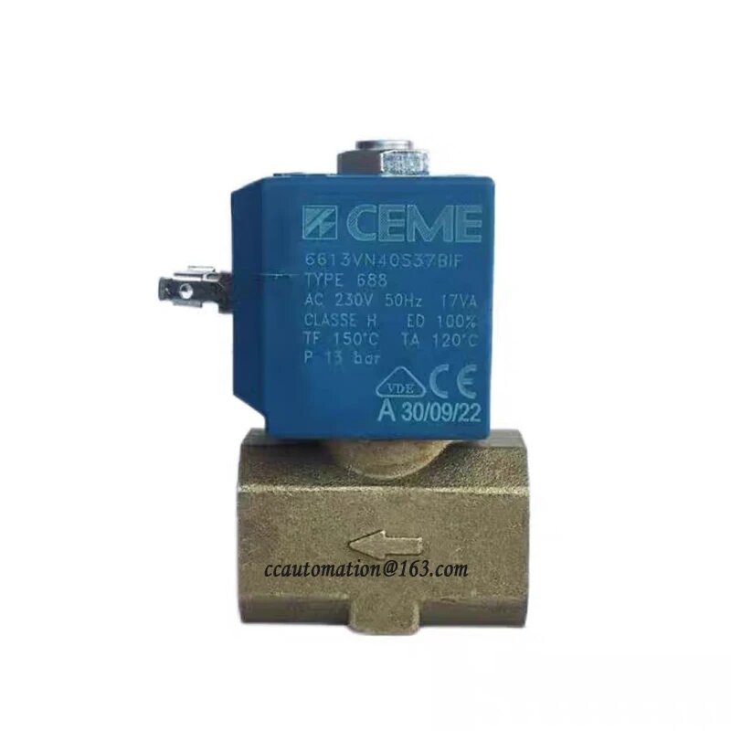 Электромагнитный клапан CEME 6613 6613VN40S37BIF Соединительные резьбы: G3/8