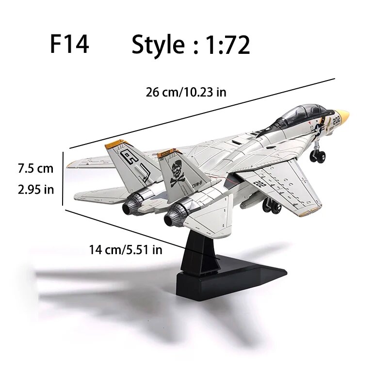 Модель самолета Су-25 А-10 Yikesong 1:72 F14-White