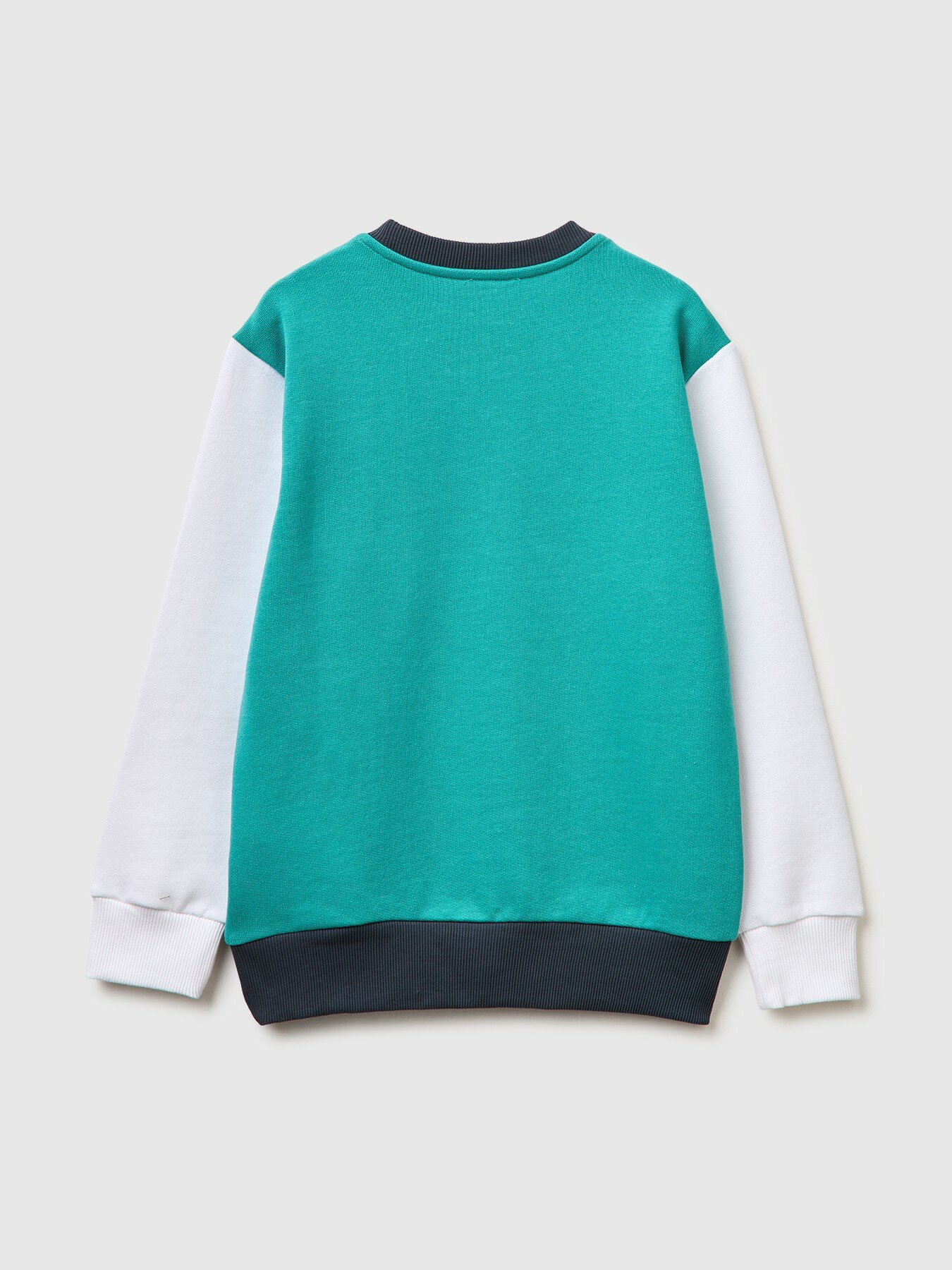 Свитшот UNITED COLORS OF BENETTON, размер EL, голубой, белый, мультиколор — фото 1