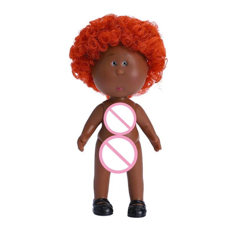 Aitoyya мини-кукла-картошка 14 см виниловая для сборки Black-orange Afro