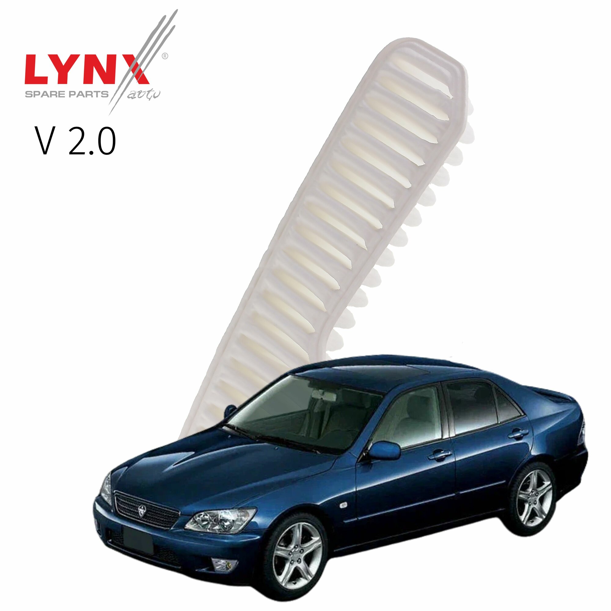 Фильтр воздушный Toyota Altezza (1) / Тойота Альтеза 1998 1999 2000 2001 2002 2003 2004 2005 V2.0 1G-FE / 1шт LYNXauto