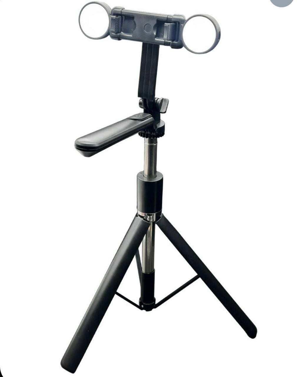 Селфи палка-штатив Монопод-Трипод для Селфи с Подсветкой и Bluetooth-Пультом для Телефона и Экшн-Камеры R16K. Длина 170 см. Черный.