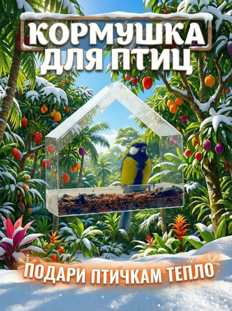 Кормушка,15х7х15см