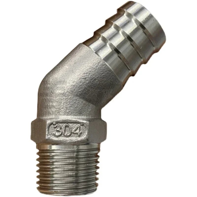 Локоть для трубы из нержавеющей стали 1/2" 20mm Hose Barb