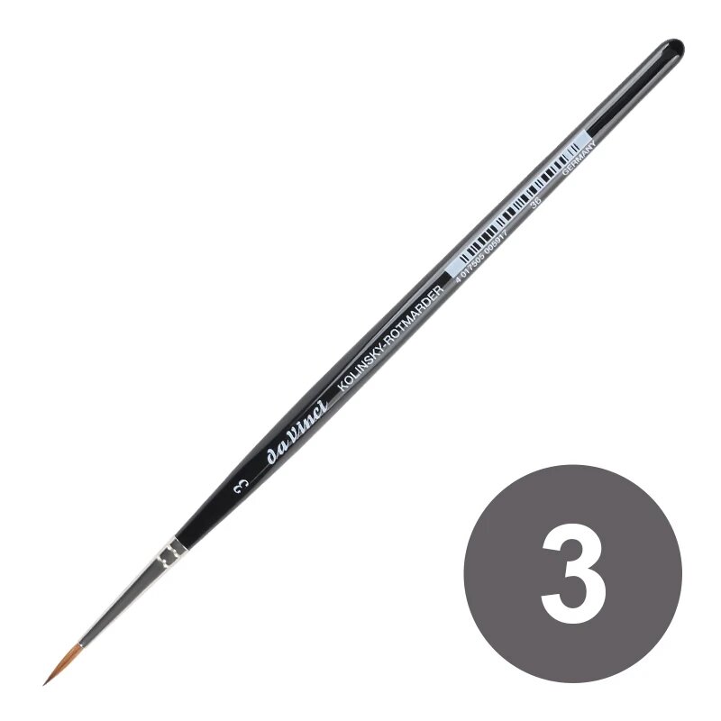 Кисть Da Vinci Series 36 круглая русская красная соболь