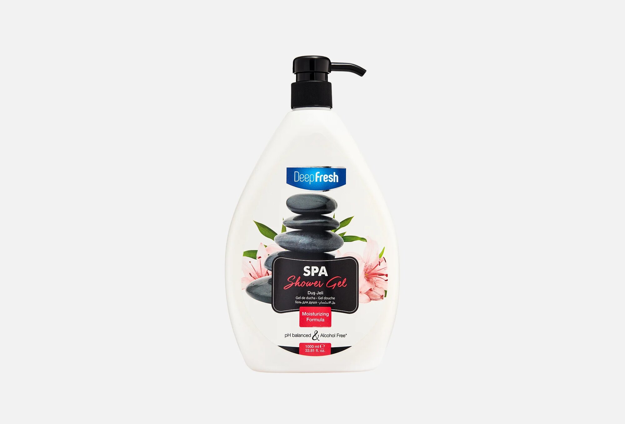Гель для душа DEEP FRESH SPA, вегетарианский, для всех типов кожи, 1 литр