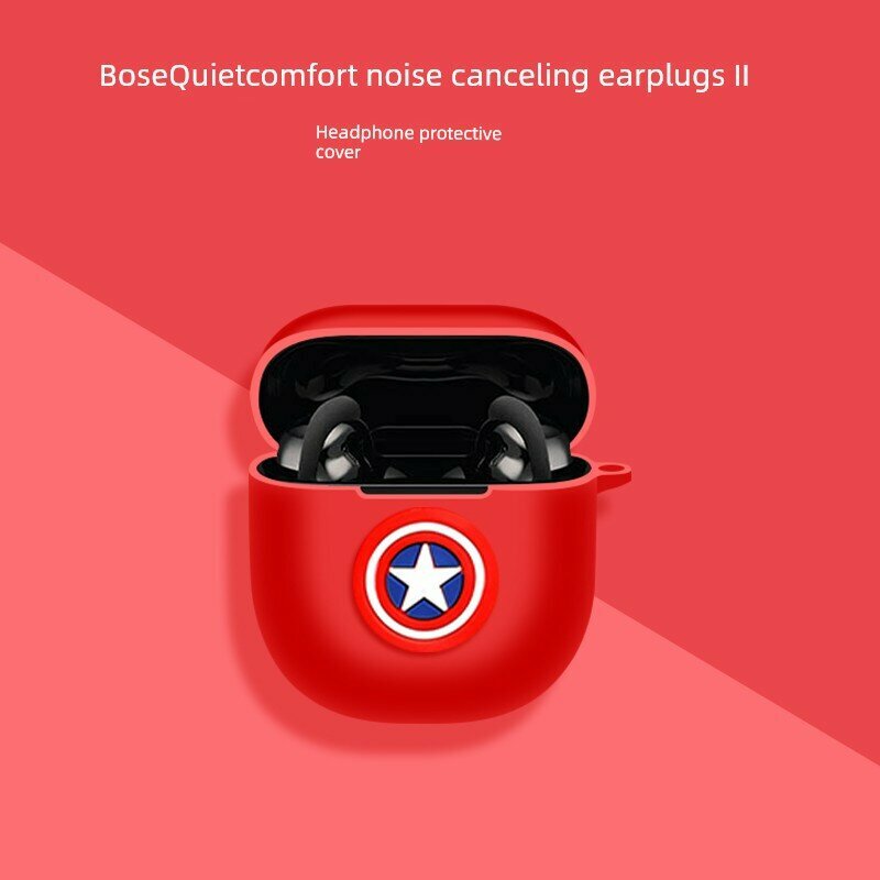 Противоударный чехол для наушников Bose Ultra Open-Ear с красным Капитаном
