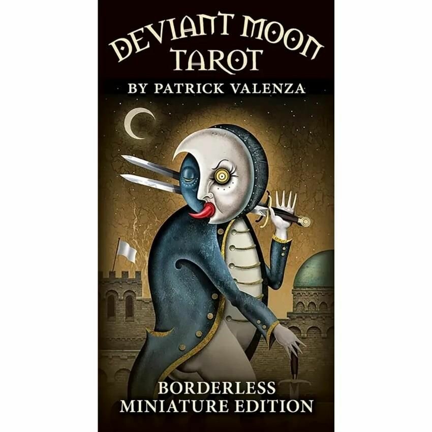 Карты Таро "Deviant Moon Tarot Miniature Borderless" US Games / Девиантное Лунное Таро Миниатюрное