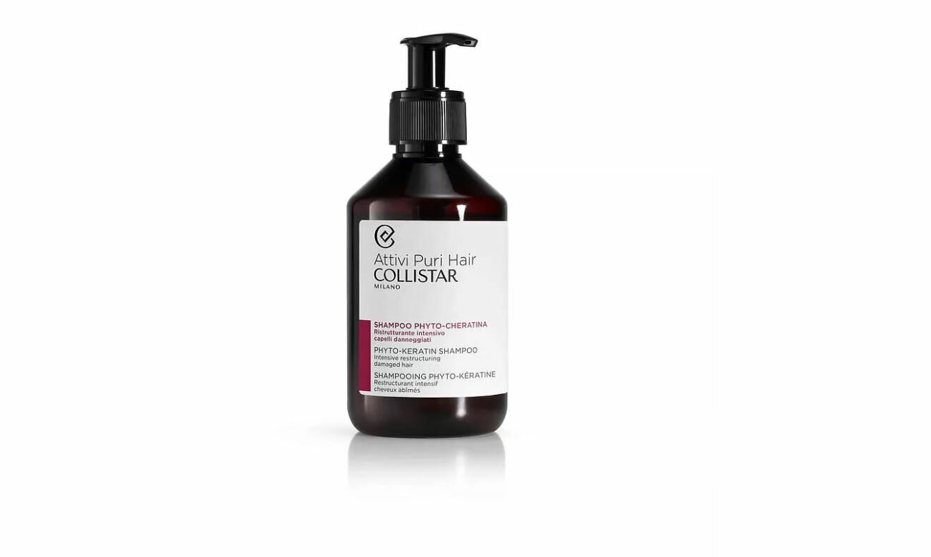 COLLISTAR Шампунь реструктурирующий с фито-кератином Shampoo Phyto Keratin, 250 мл